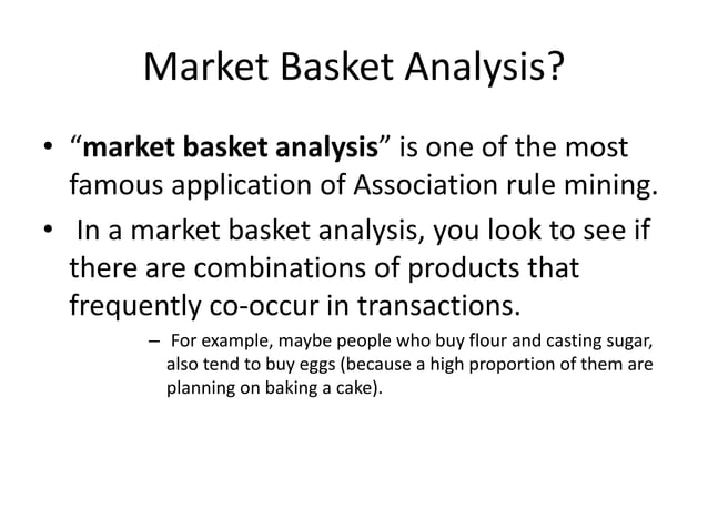 Market basketanalysis using r | PPT
