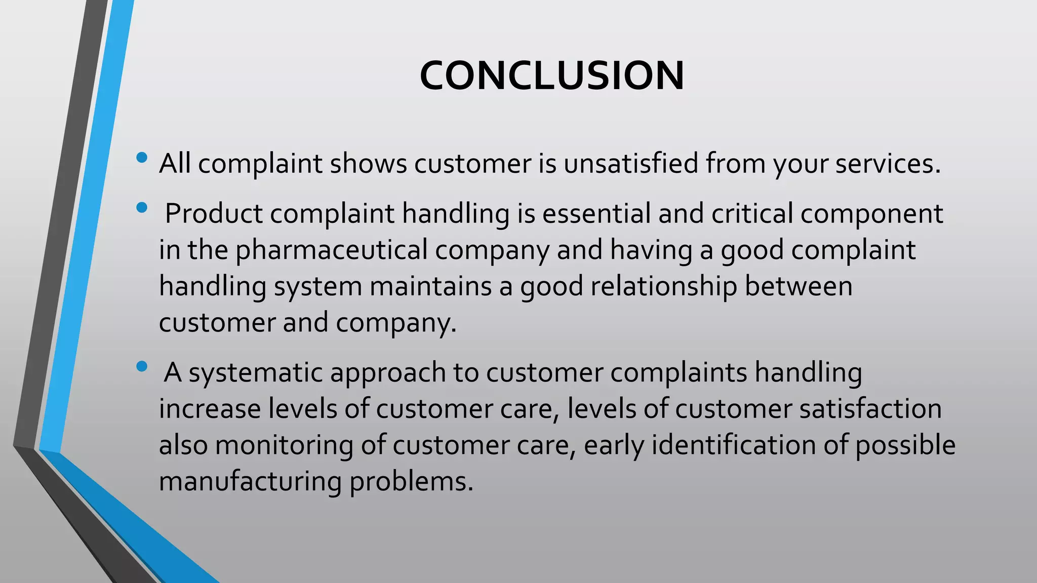 Market complaints | PPTX