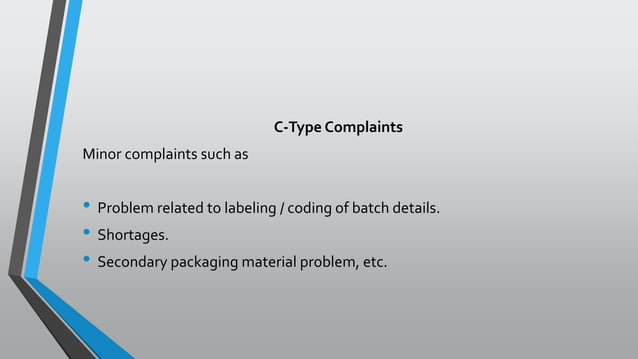 Market complaints | PPTX