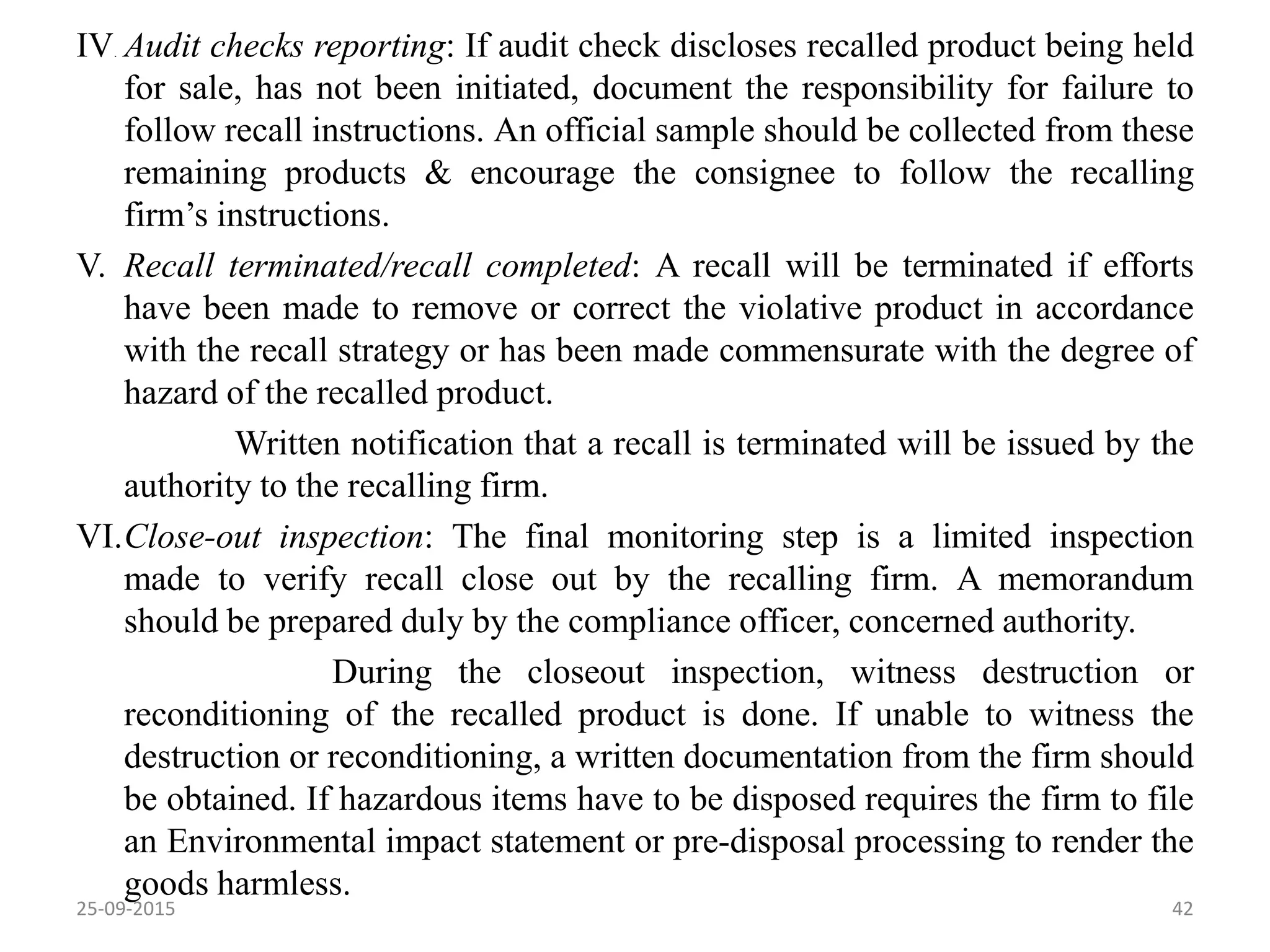 Market complaints and product recall | PPTX