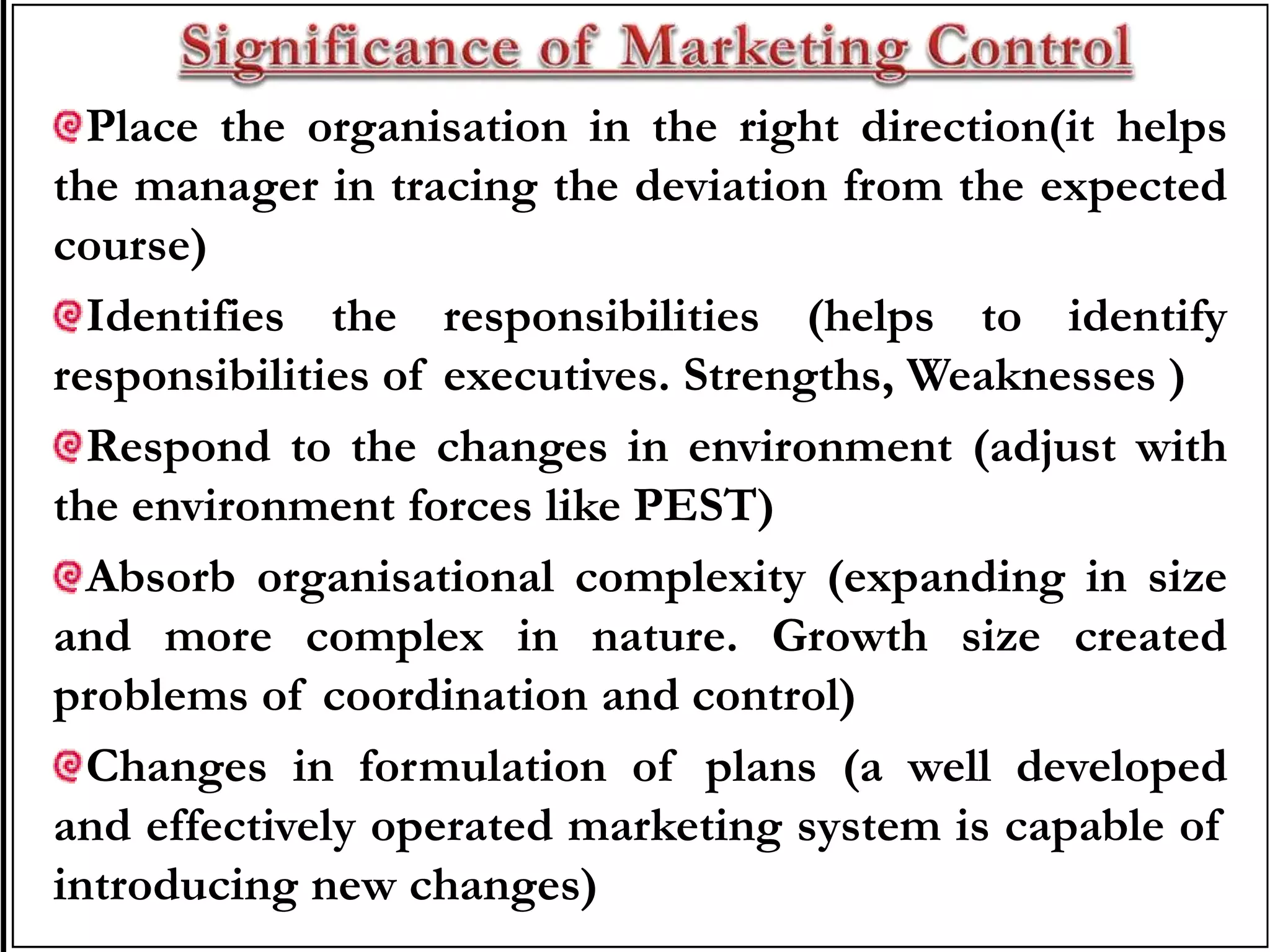 Market Control ppt | PPTX