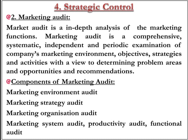 Market Control ppt | PPTX