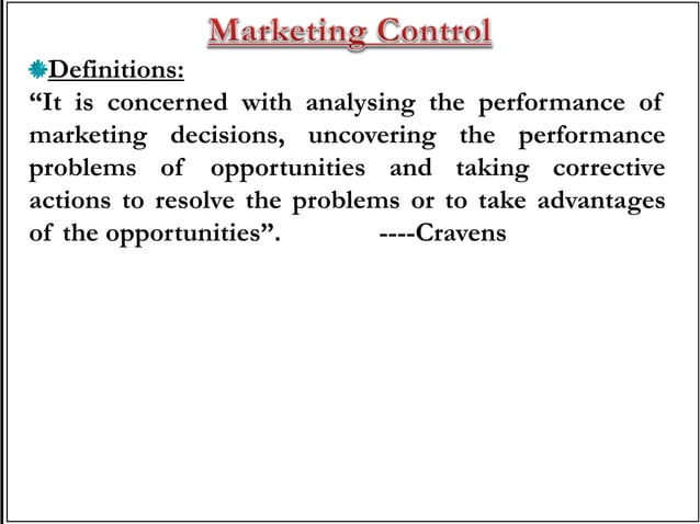 Market Control ppt | PPTX