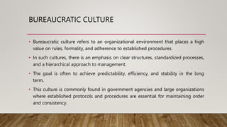 Market culture in Organisational Behaviour | PPT