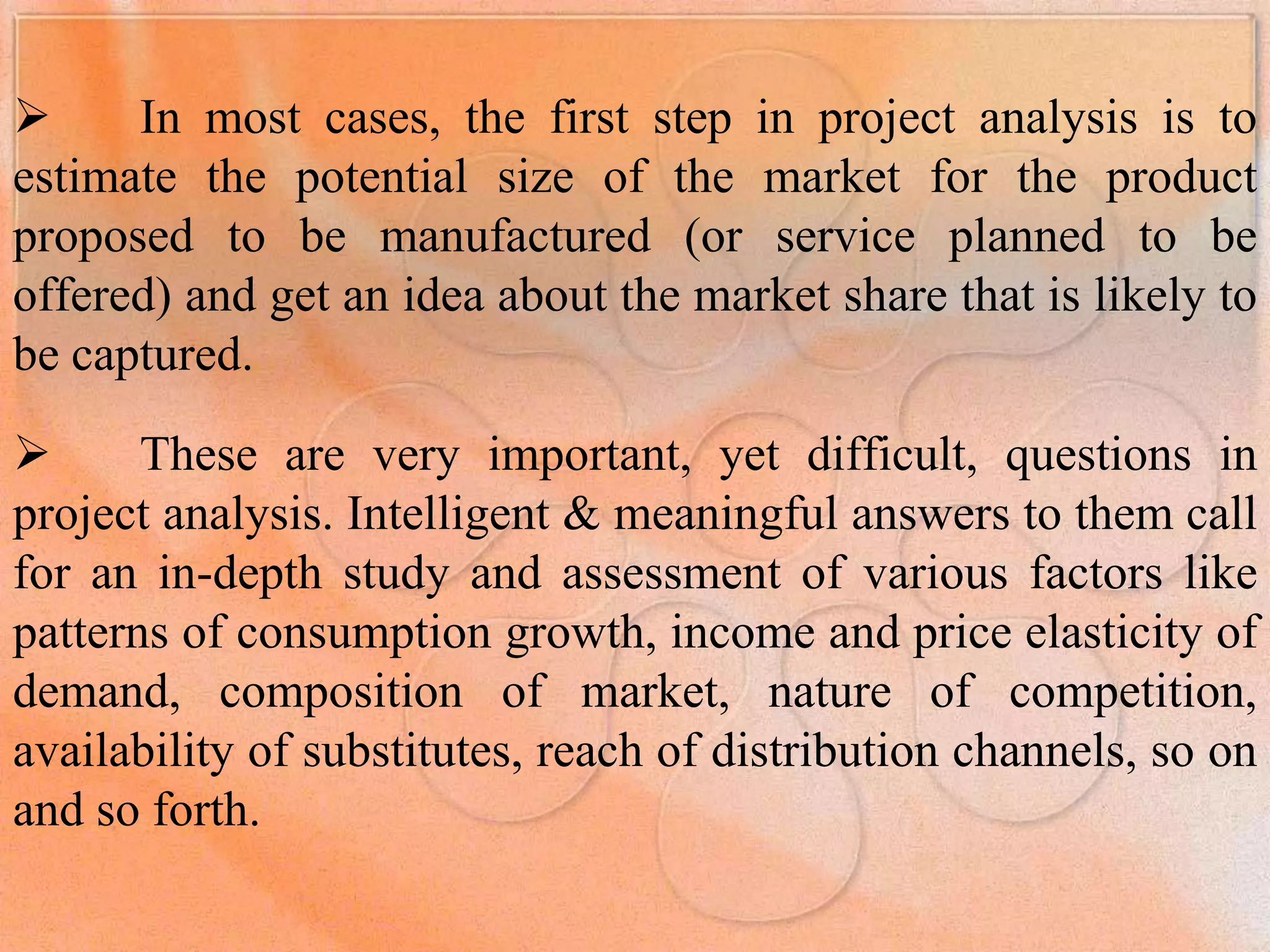 Market & demand analysis | PPTX