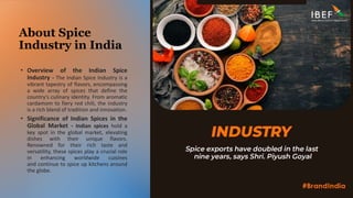 Market Dynamics - Trends and Challenges in Indian Spice Exports | PPTX