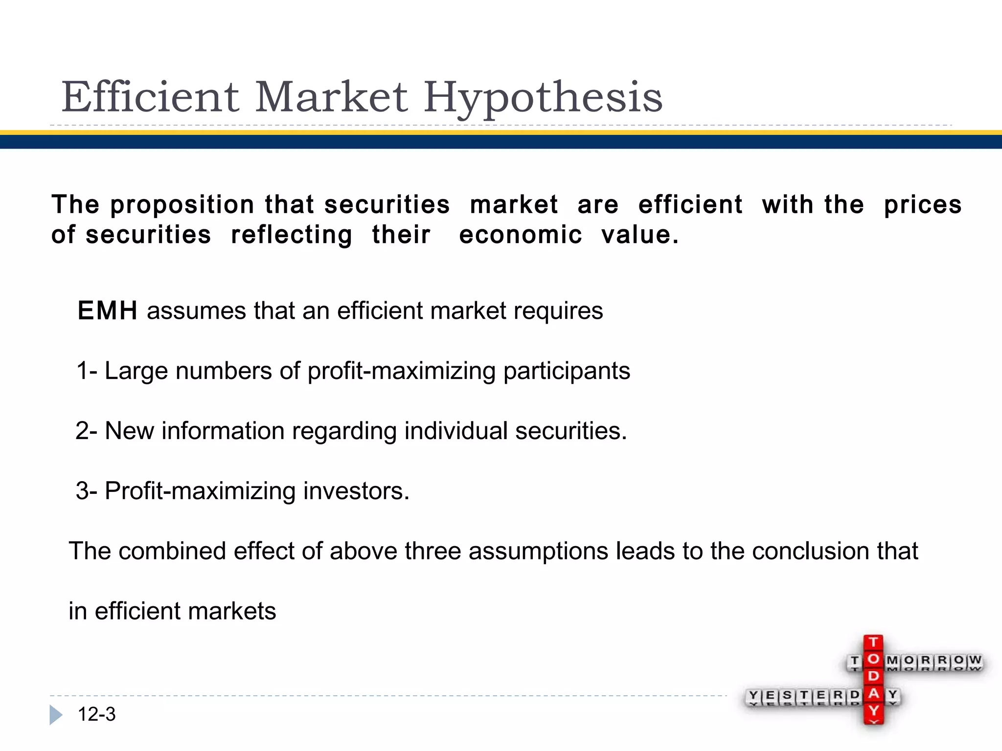 Market efficiency and forms of market efficiency | PPT
