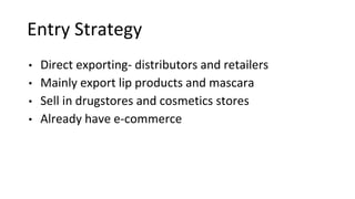 Market Entry Strategy - Etude House Research in Canadian market | PPT
