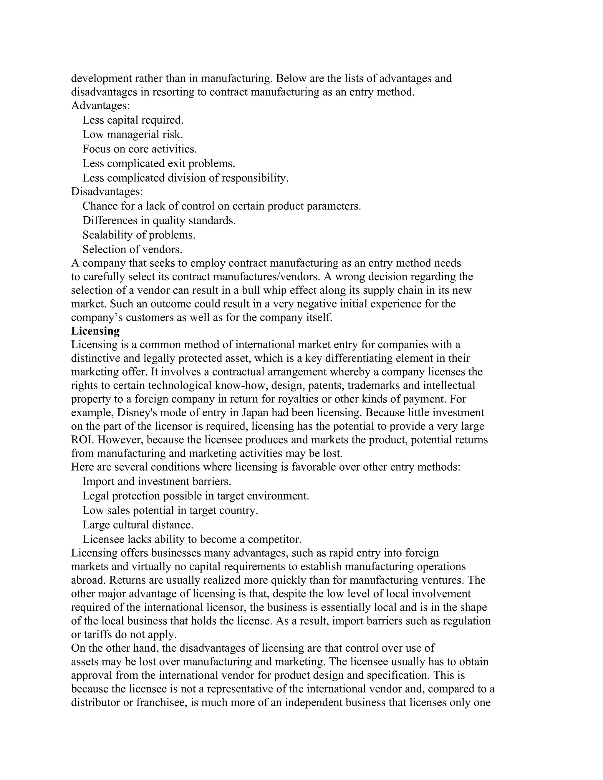 Market entry strategy | DOC | Mergers and Acquisitions | Business ...