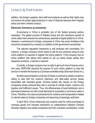 Market Entry Strategy in China | PDF