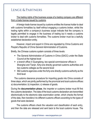 Market Entry Strategy in China | PDF