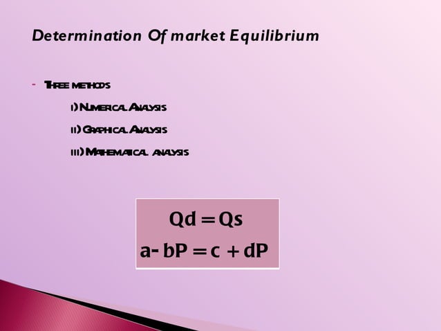 Market equilibrium | PPT
