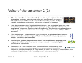 Market Expander Company Presentation | PDF