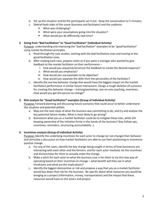 Market Facilitator Activities | PDF