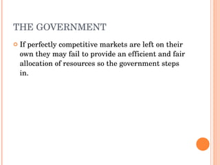 Market failure and government interventions slides | PPT