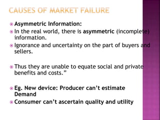 Market failureand the invisible hand | PPTX
