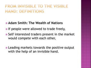 Market failureand the invisible hand | PPTX