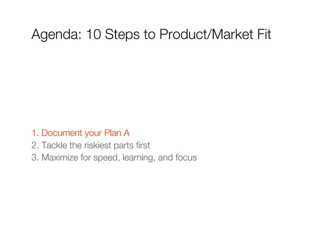 10 Steps to Product/Market Fit | KEY