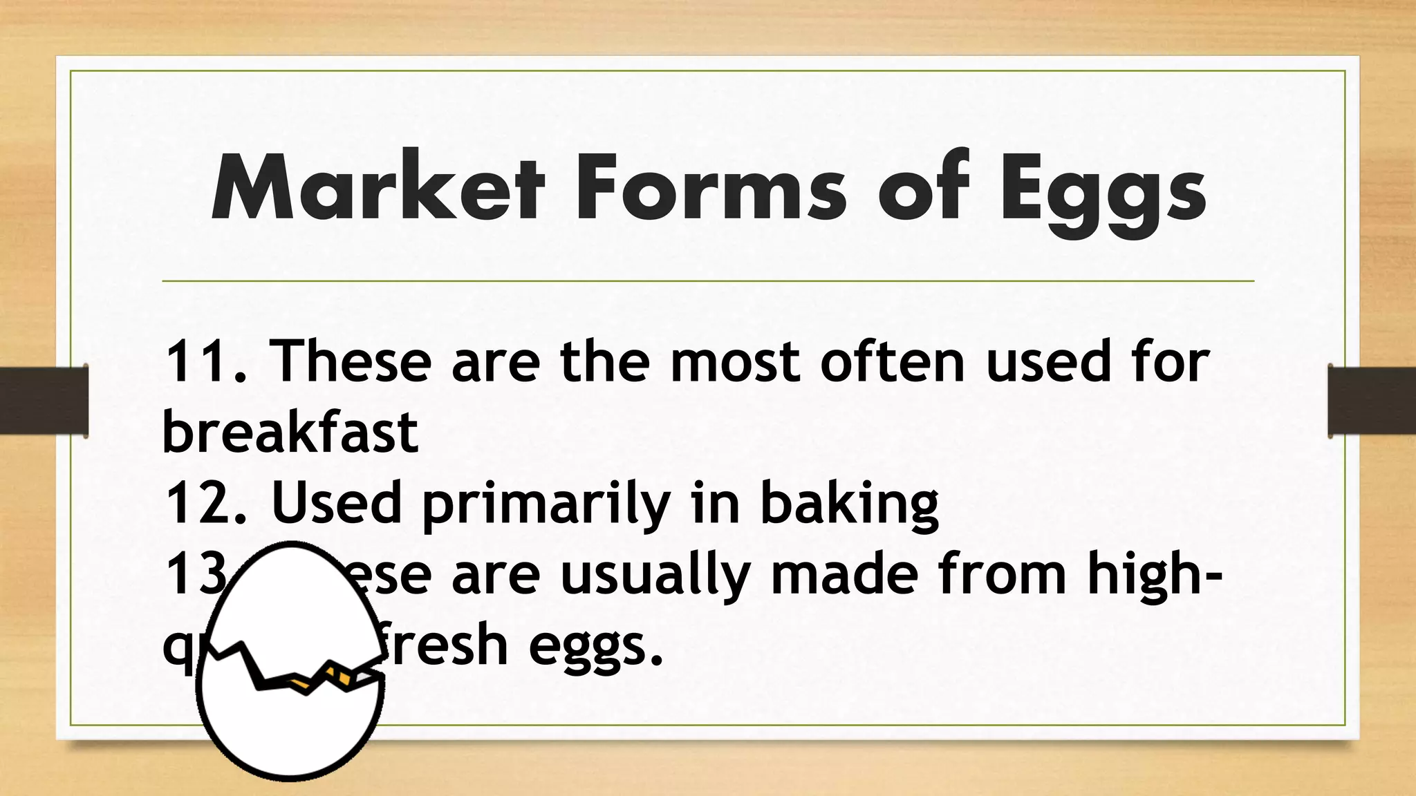 Market forms of egg | PPTX