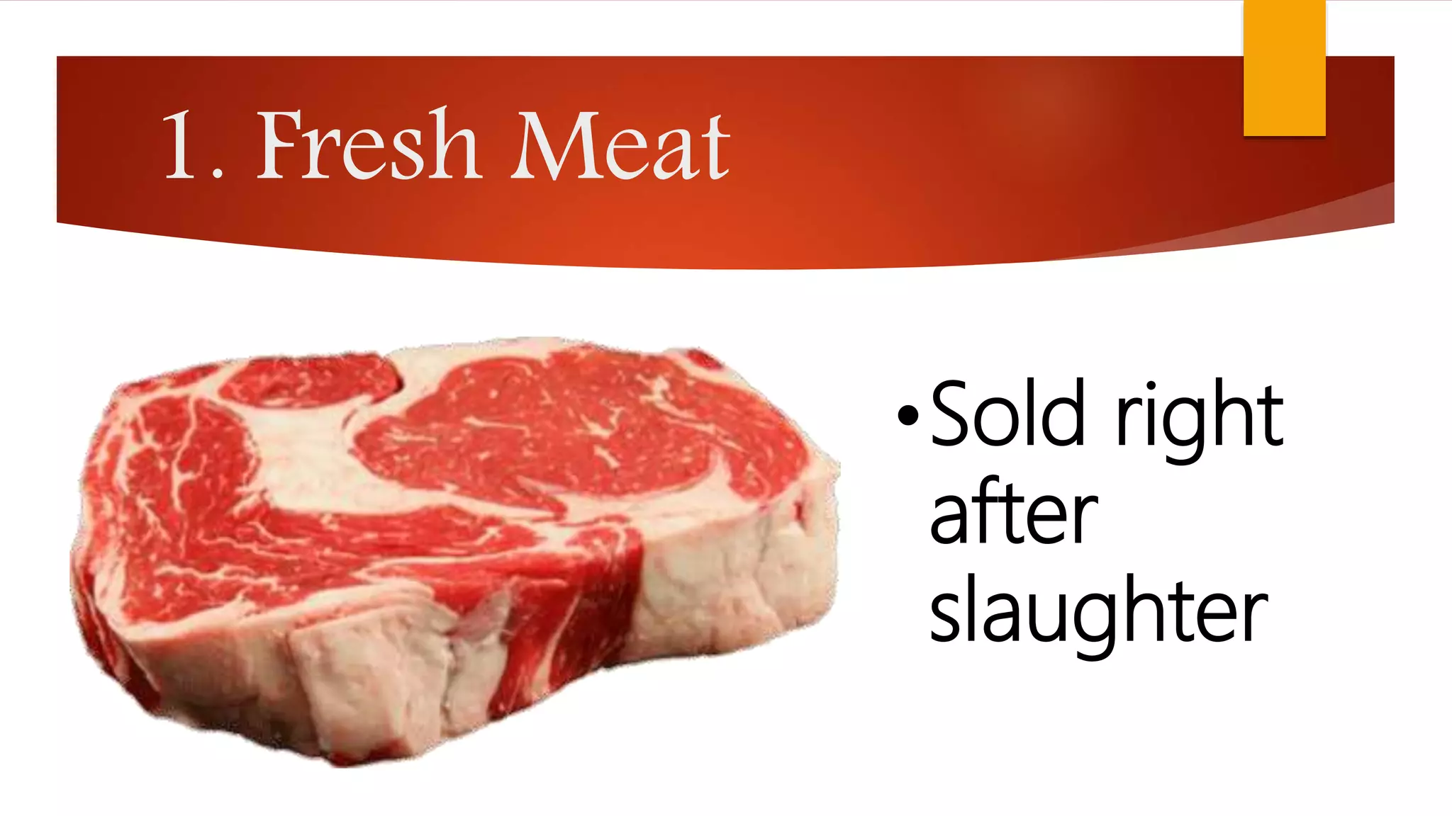 Market forms of meat | PPTX