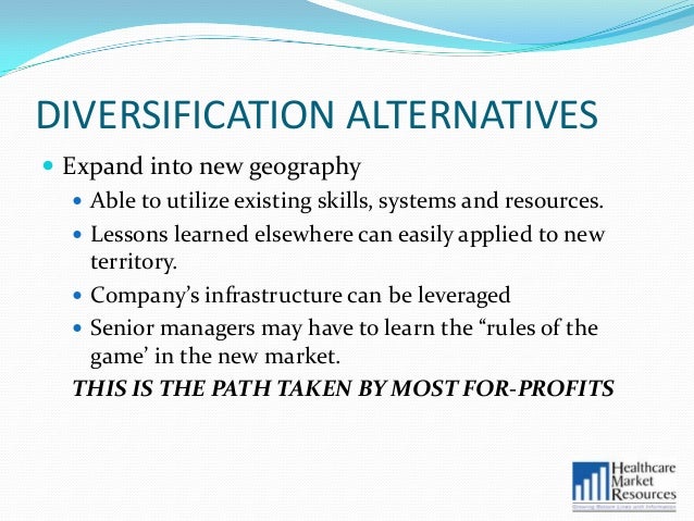 Market Growth Diversification Versus Expansion