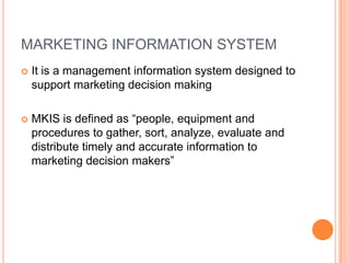 Marketing Information Management Definition