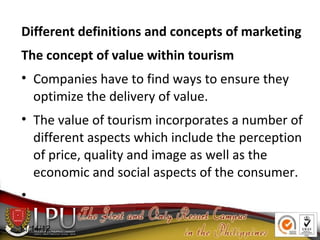 Marketing (Principles of Tourism II) | PPT