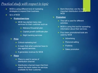 Marketing actvities of private bank | PPT