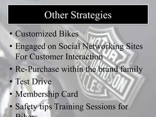 Harley Davidson prism and marketing strategies | PPTX