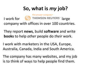 Explaining My Marketing Job to 3rd Graders (in plain English!) | PPT