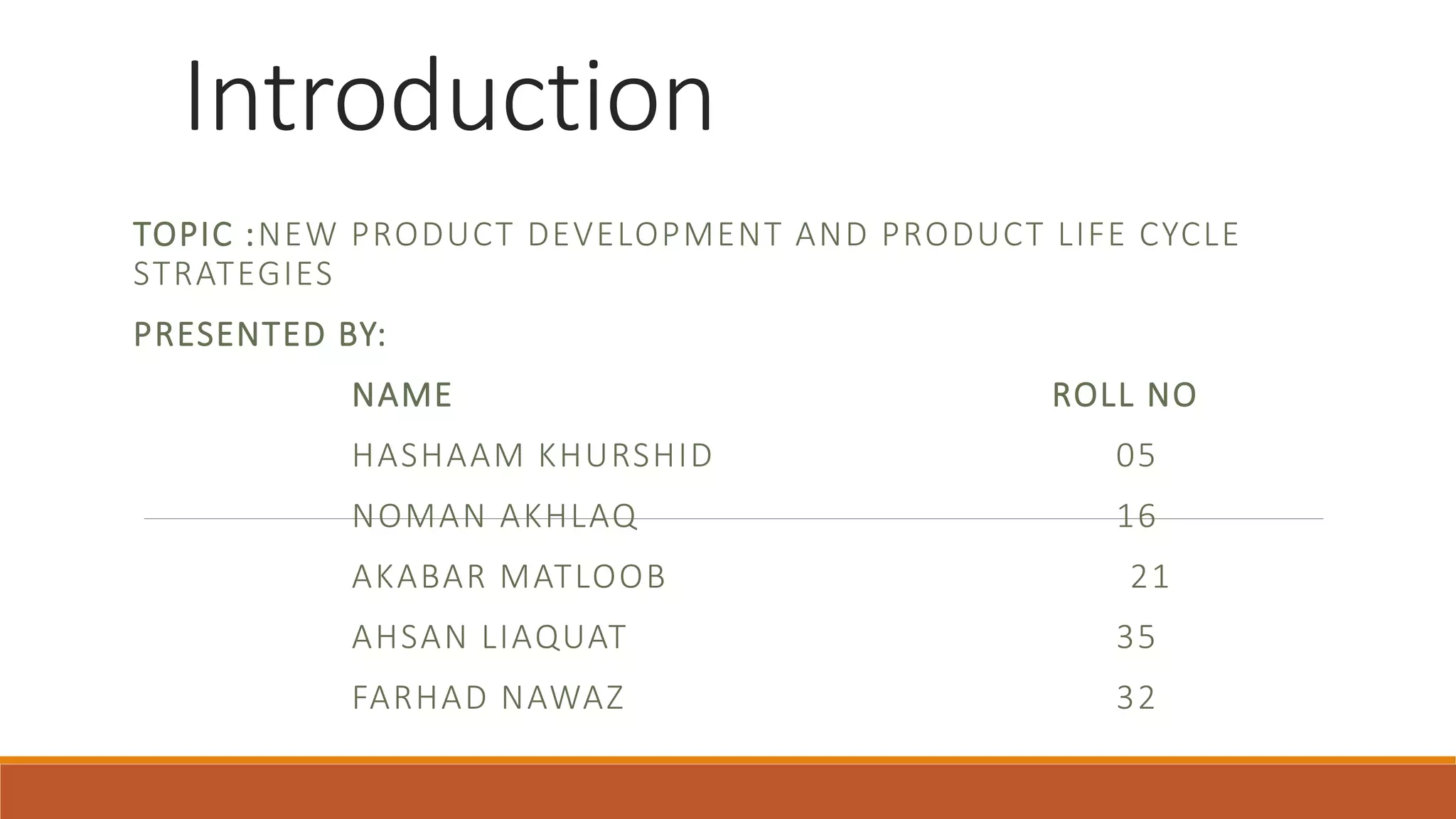 New Product Development and product life cycle | PPTX