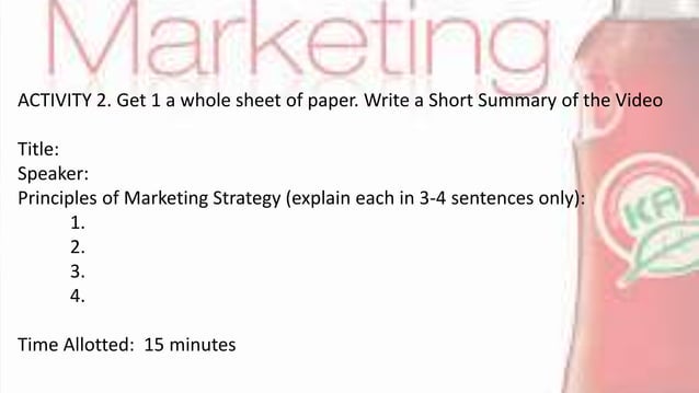 Principles of Marketing | PPTX