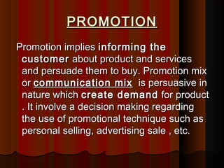 Marketing ( system , elements , features ) | PPT