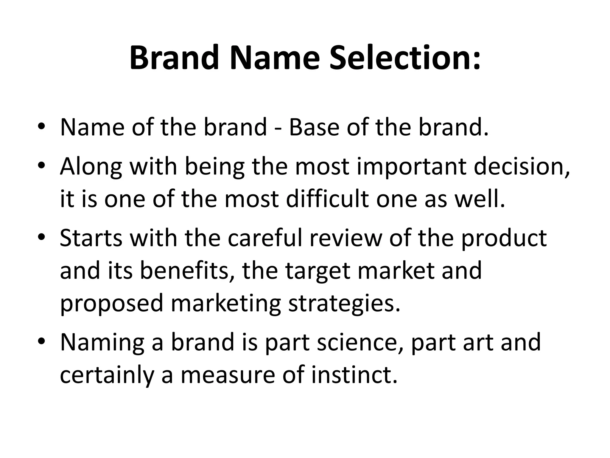 Product mix and branding decisions. | PPTX