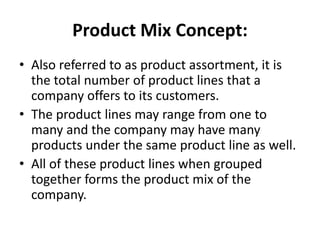 Product mix and branding decisions. | PPTX