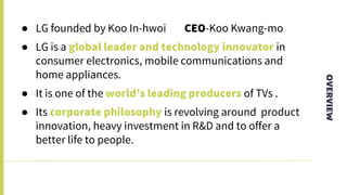 LG Television Marketing | PPTX