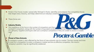 P&G- 5 Forces Analysis | PPT