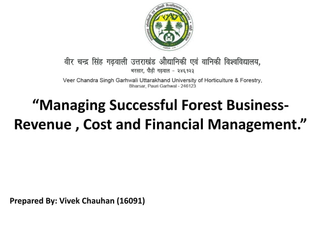 Managing Successful Forest Business | PPTX | Agriculture | Industries