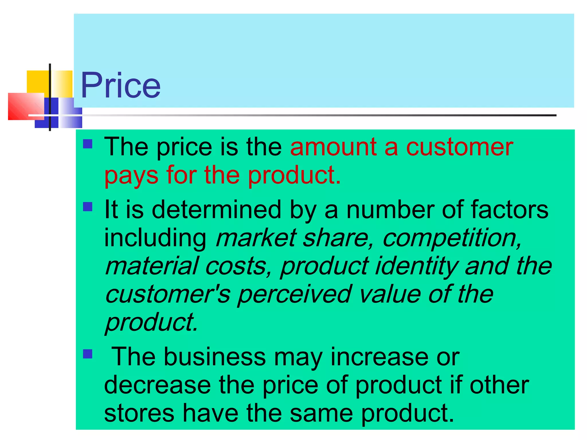 Marketing mix pricing | PPT