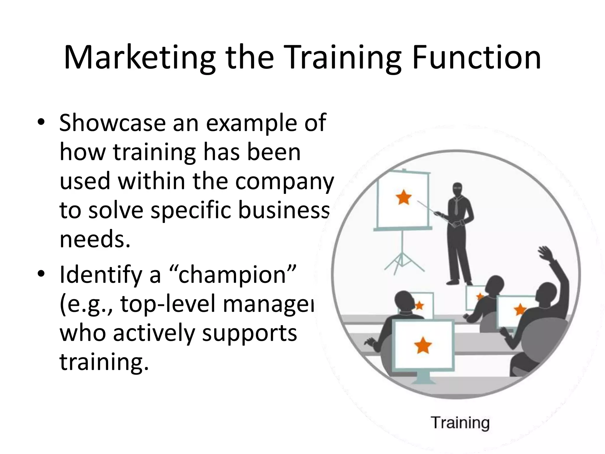 Marketing of the training functions | PPTX
