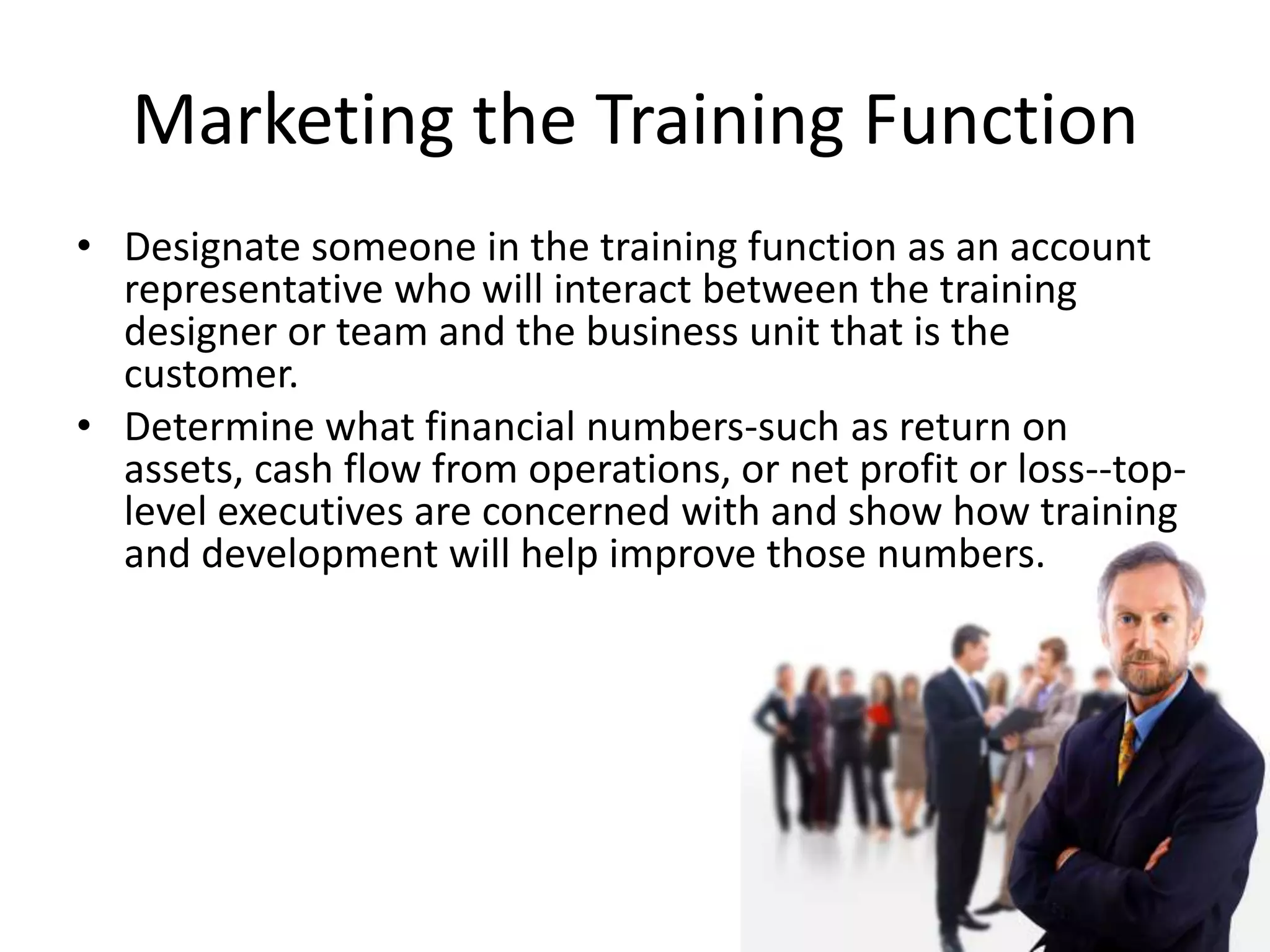 Marketing of the training functions | PPTX