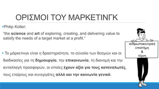 ΟΡΙΣΜΟΣ ΜΑΡΚΕΤΙΝΓΚ MARKETING - ΕΙΣΑΓΩΓΗ | PPTX