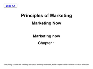 Principles of MARKETING chapter one .ppt