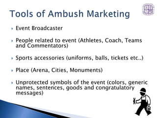 Ambush Marketing using example of Beijing Olympics (Li Ning effect) | PPTX