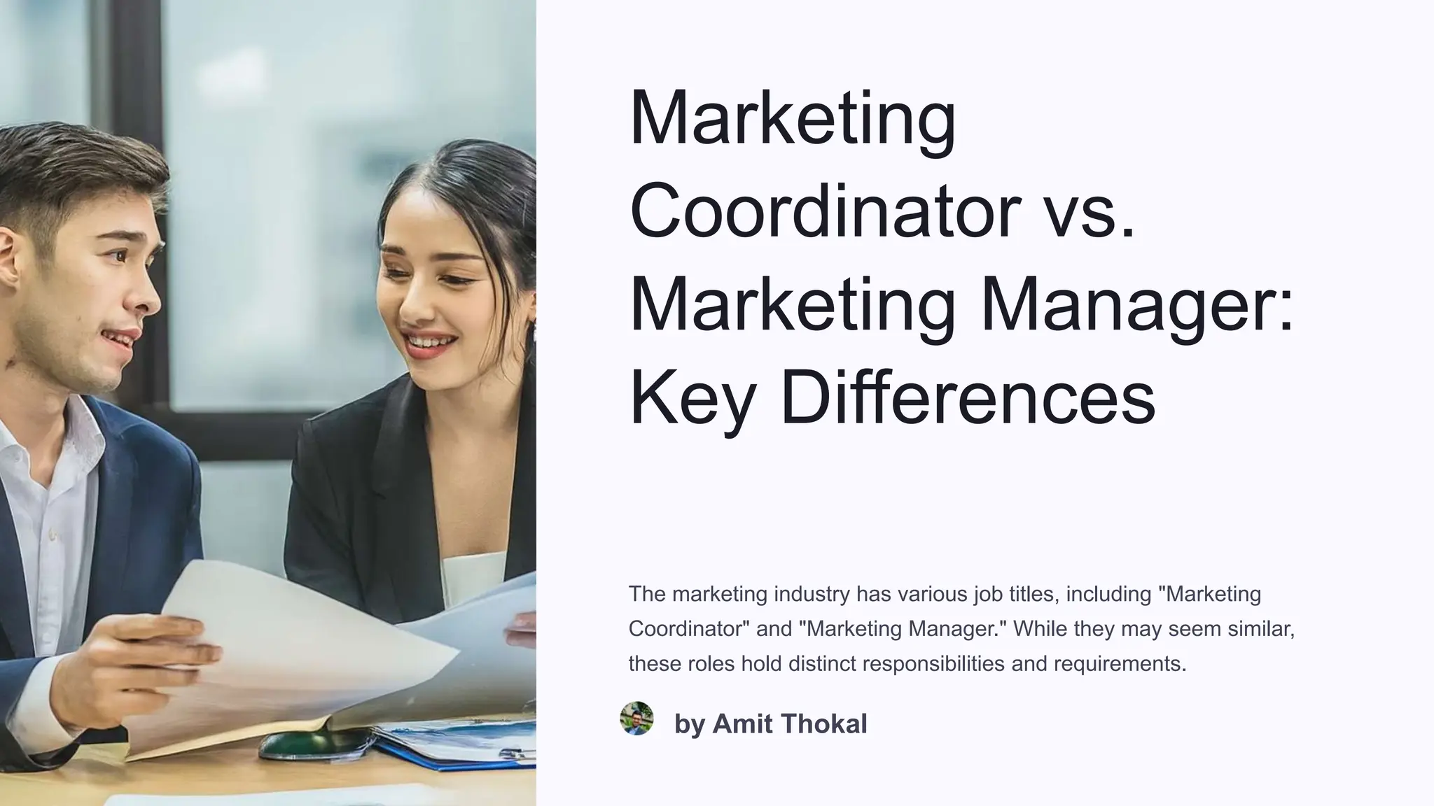 Marketing Coordinator vs Marketing Manager: Key Differences | PPTX