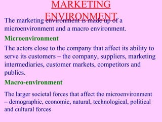 Marketing Environment Marketing | PPT