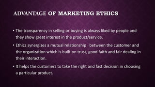 Ethical issues in direct marketing | PPTX