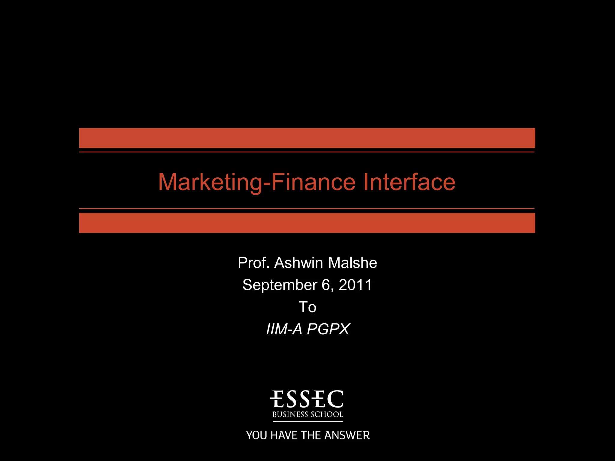 Marketing finance interface | PPTX