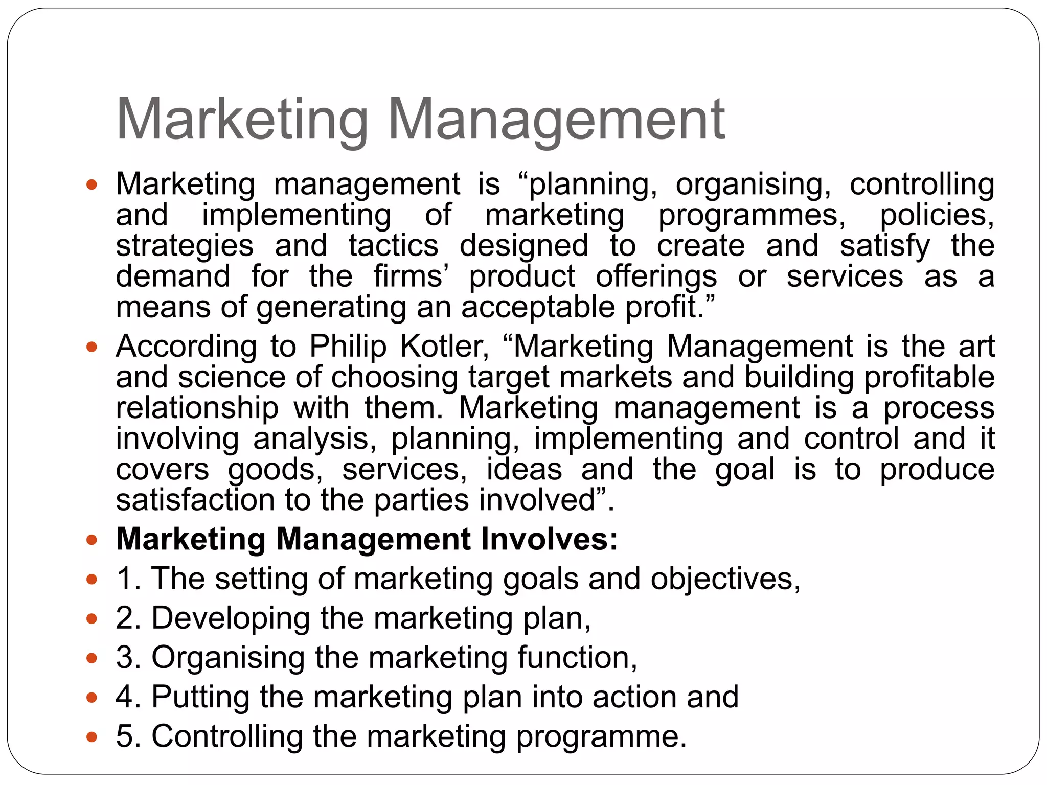 Marketing meaning, definition and scope | PPTX
