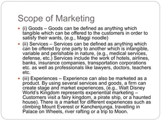 Marketing meaning, definition and scope | PPTX